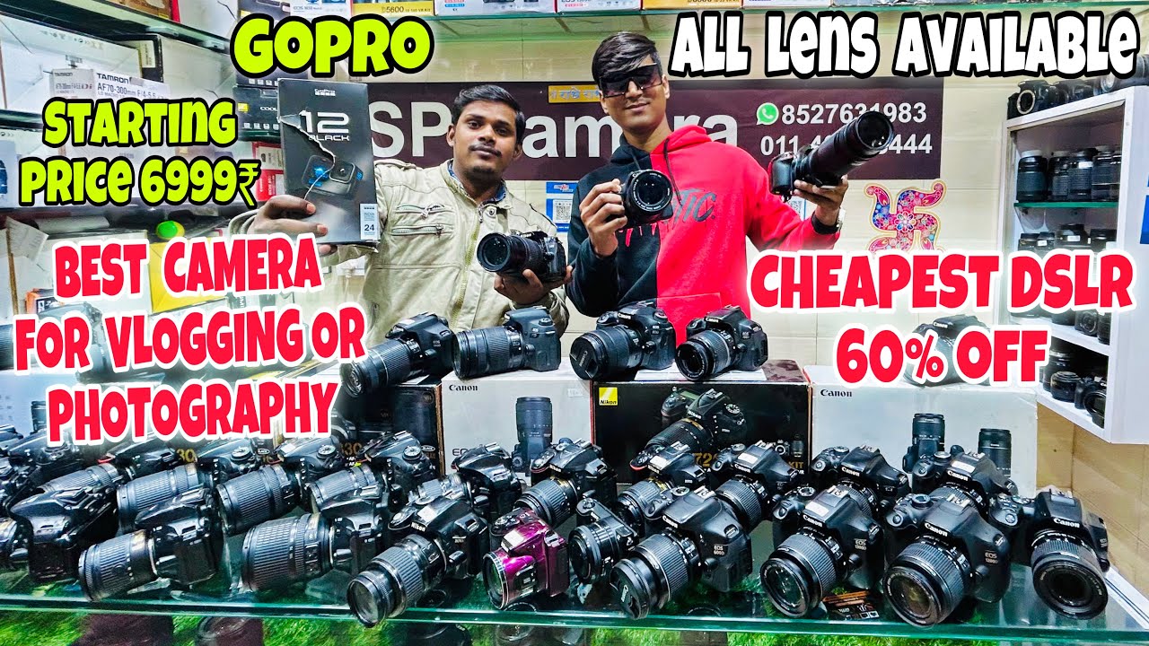 Camera Market Delhi | मात्र ₹4999 से शुरू🔥 DSLR gopro, |Second Hand ...