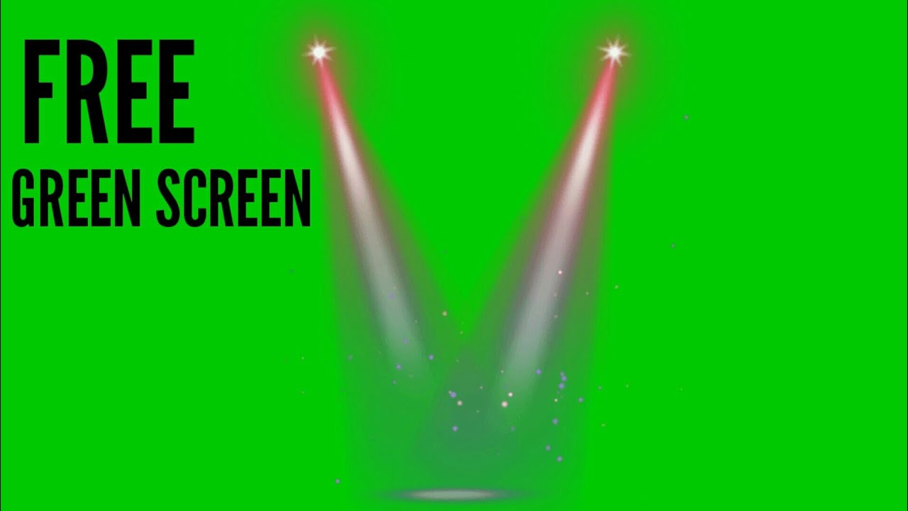 FREE Spotlights and lighting on green screen for your video # ...