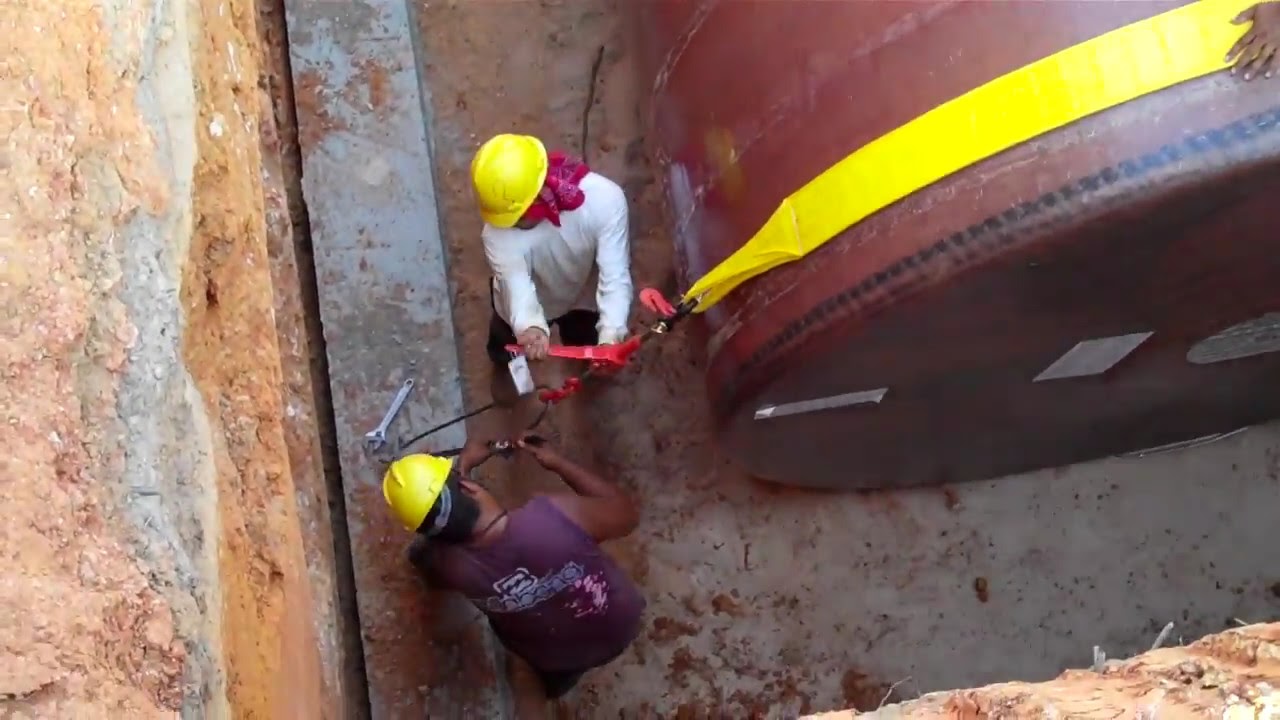 UST Tank Installation at gas station in Texas - YouTube