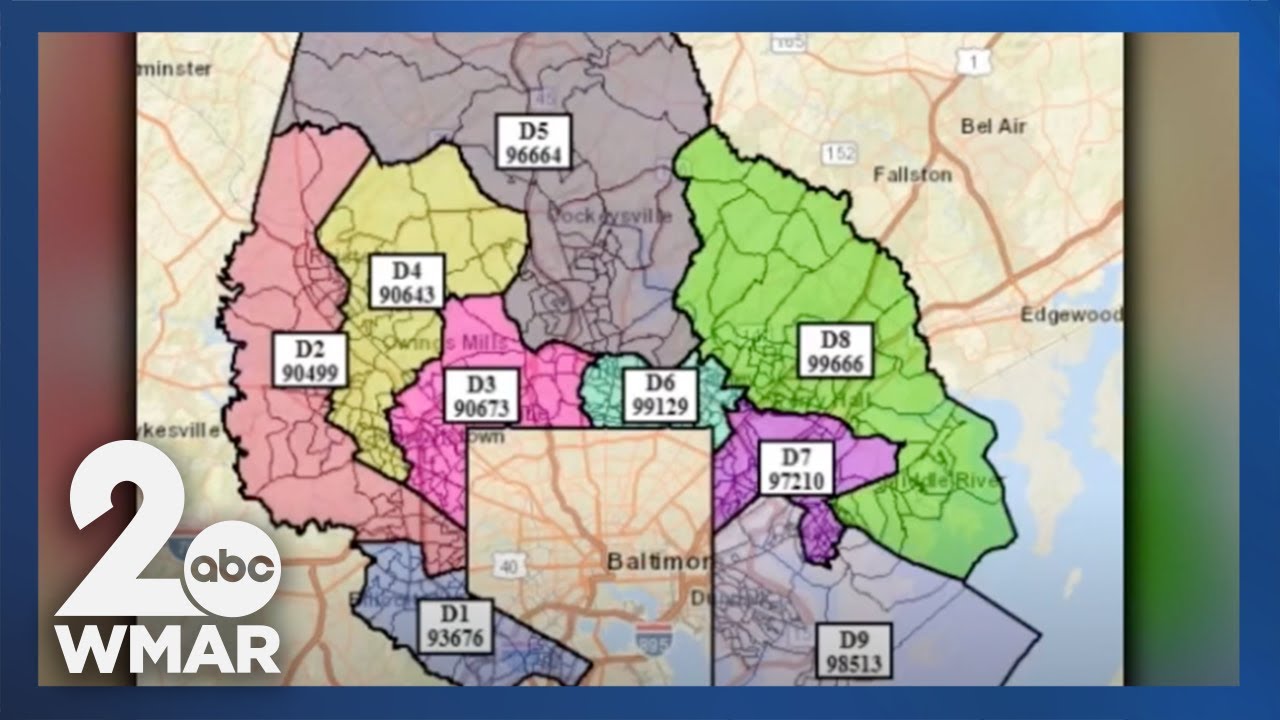 Baltimore County council members divided over redistricting map - YouTube