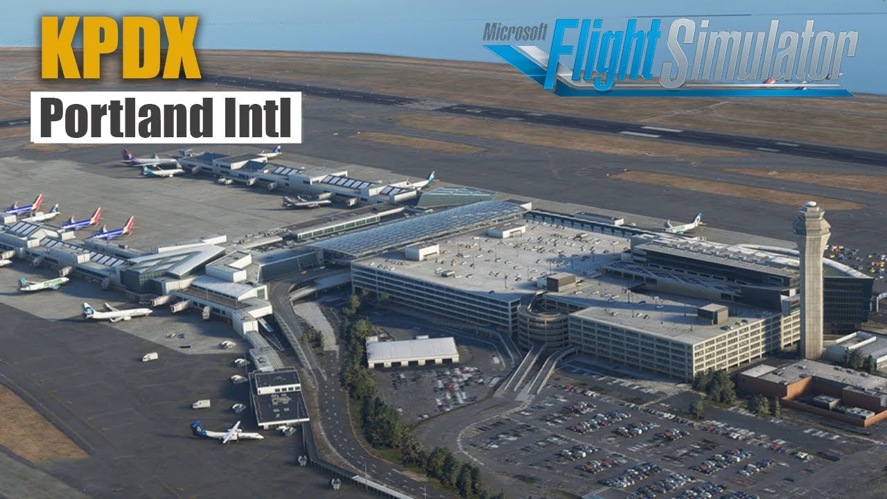KPDX Portland Intl | Stunning 4K - America Series in MSFS 2020 - YouTube
