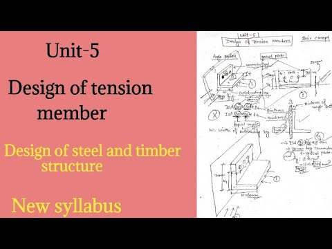 Unit-5 (design of tension member ) || Basic concept - YouTube