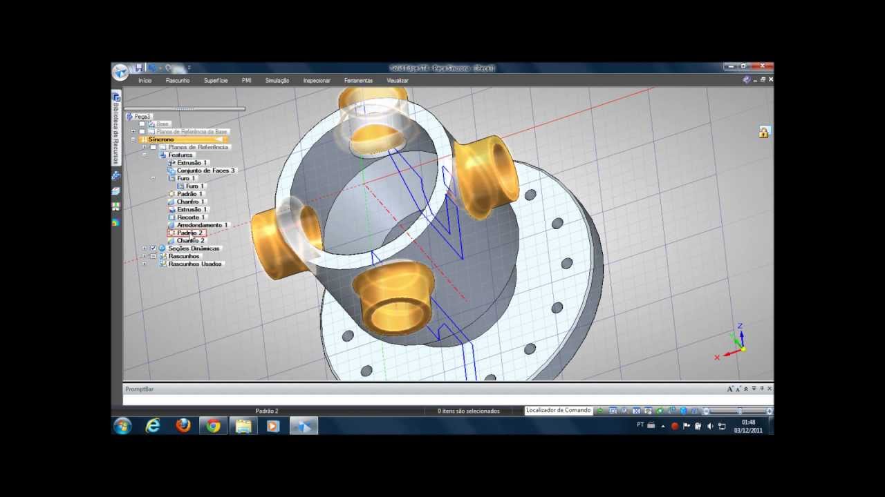 Solid Edge - Projetos em 3D - Modelagem # 4 - YouTube