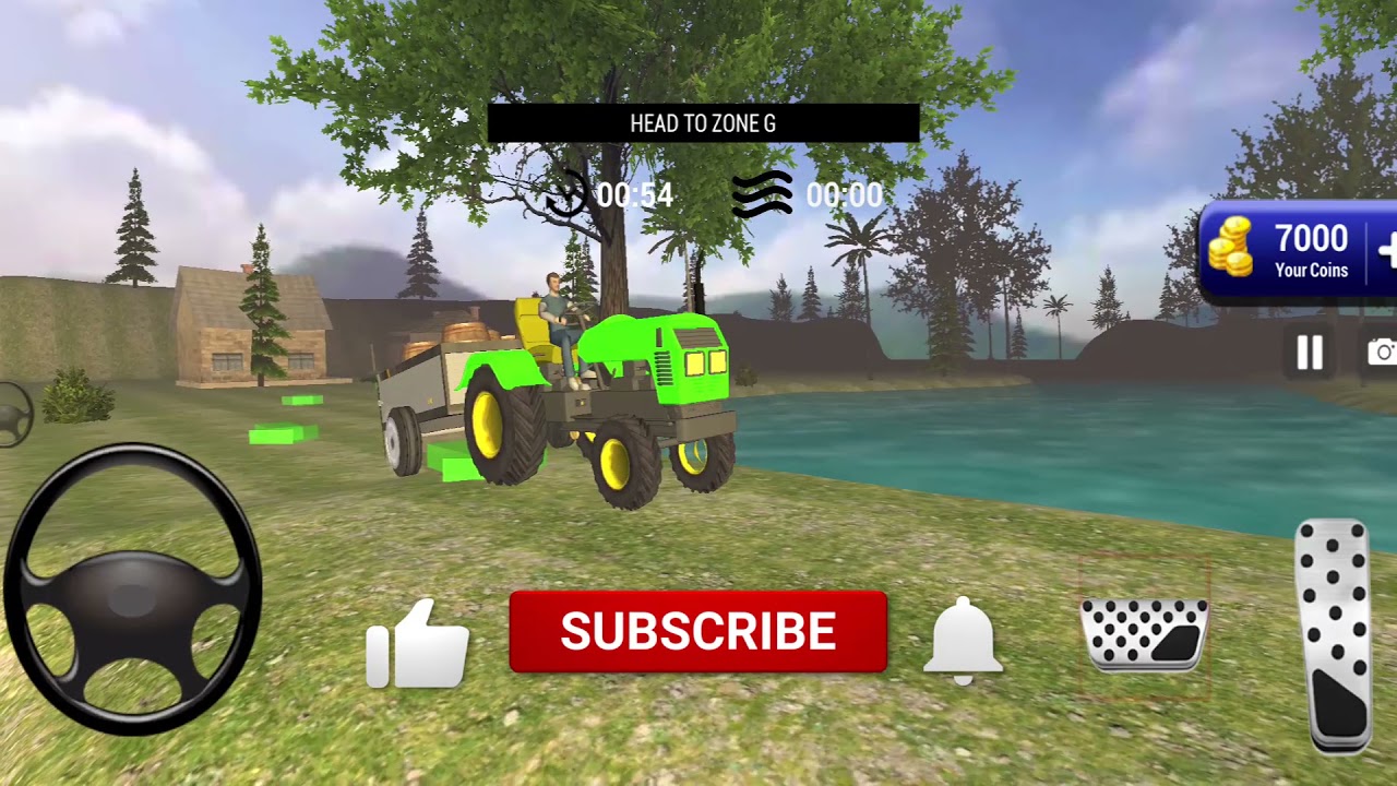 Real Farm Tractor Simulation #7 - New Tractor Android Gameplay - YouTube
