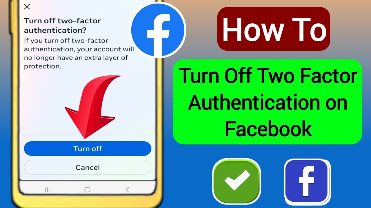 How To Turn Off Two Factor Authentication In Facebook 2024 Youtube