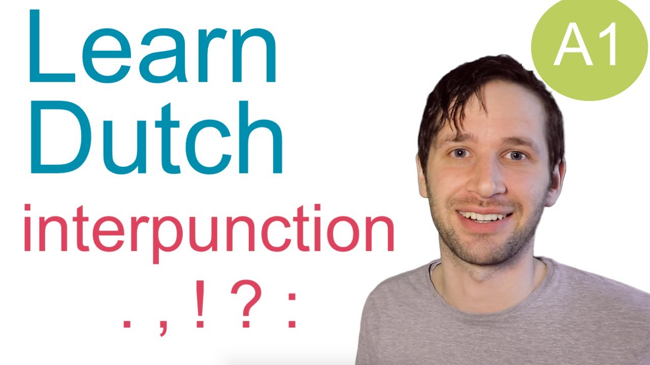 Dutch punctuation: differences with English - YouTube