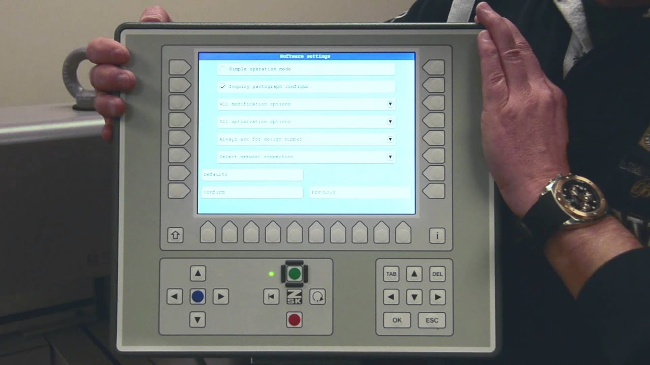 Chapter 11 - Loading the ZSK Embroidery Machine with a TC design - YouTube