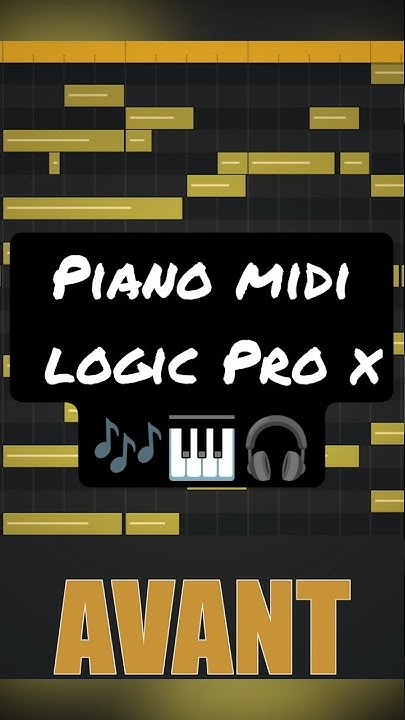 Piano MIDI sur Logic Pro X #logicprox #astuces #tutoriel #musicproducer #tips - YouTube