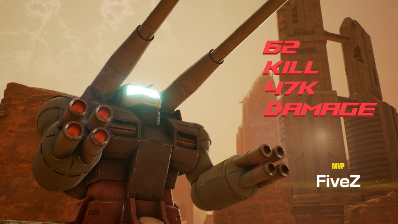 GUNDAM EVOLUTION Guntank 62Kill 47k DMG. - YouTube