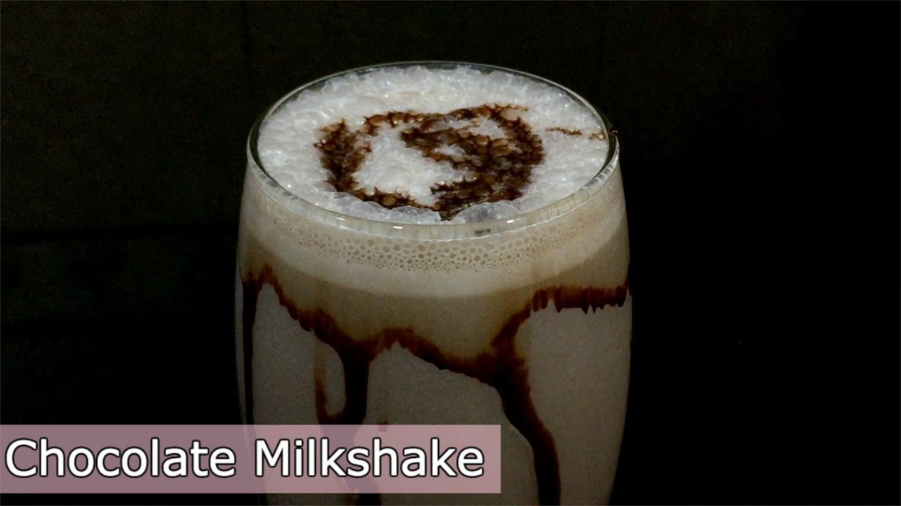 Frothy Chocolate Milkshake Using 3 Ingredients, No Ice Cream | 3 चीज़ों ...