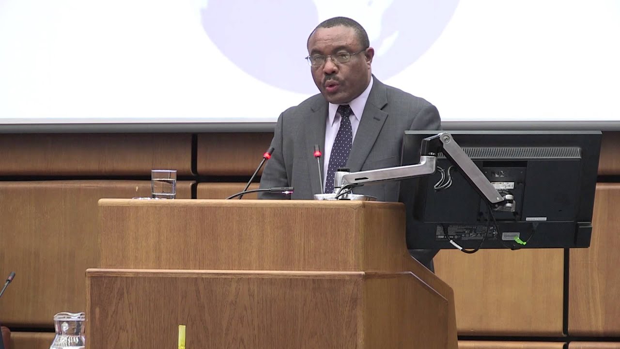 Hailemariam Desalegn, Prime Minister of Ethiopia, speaks at the Second ...