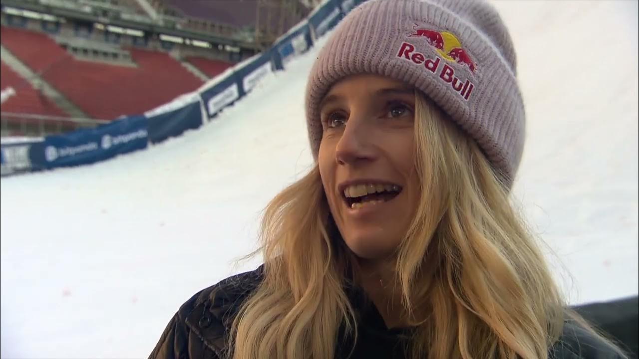 Anna Gasser und Clemens Millauer beim Big Air Klagenfurt - YouTube