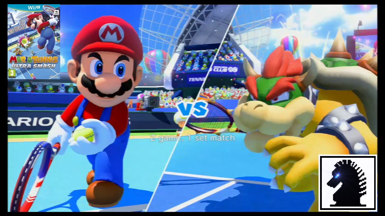Wii U Mario Tennis Ultra Smash - Classic Standard Singles - Mario vs ...