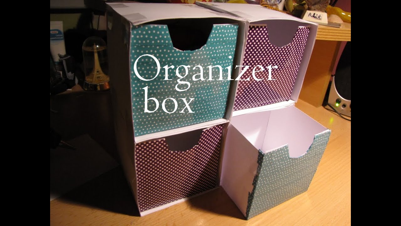 Vyrob si sám- Organizer box - YouTube