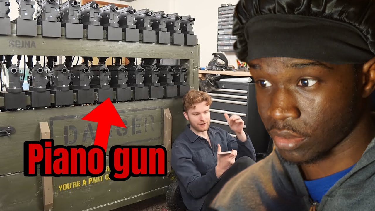He Made A Piano Gun (Experiment) - YouTube