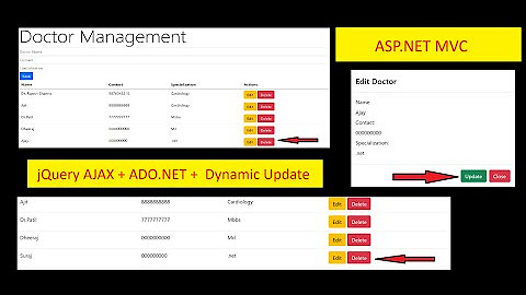 jQuery ajax ado.net Functionality - YouTube