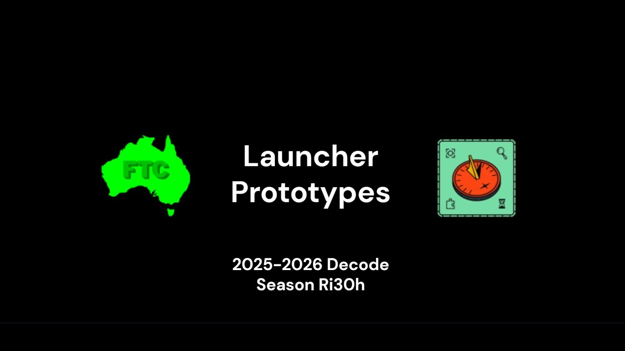 Launcher Prototypes | Ri30H | FTC Decode 2025-2026 - YouTube
