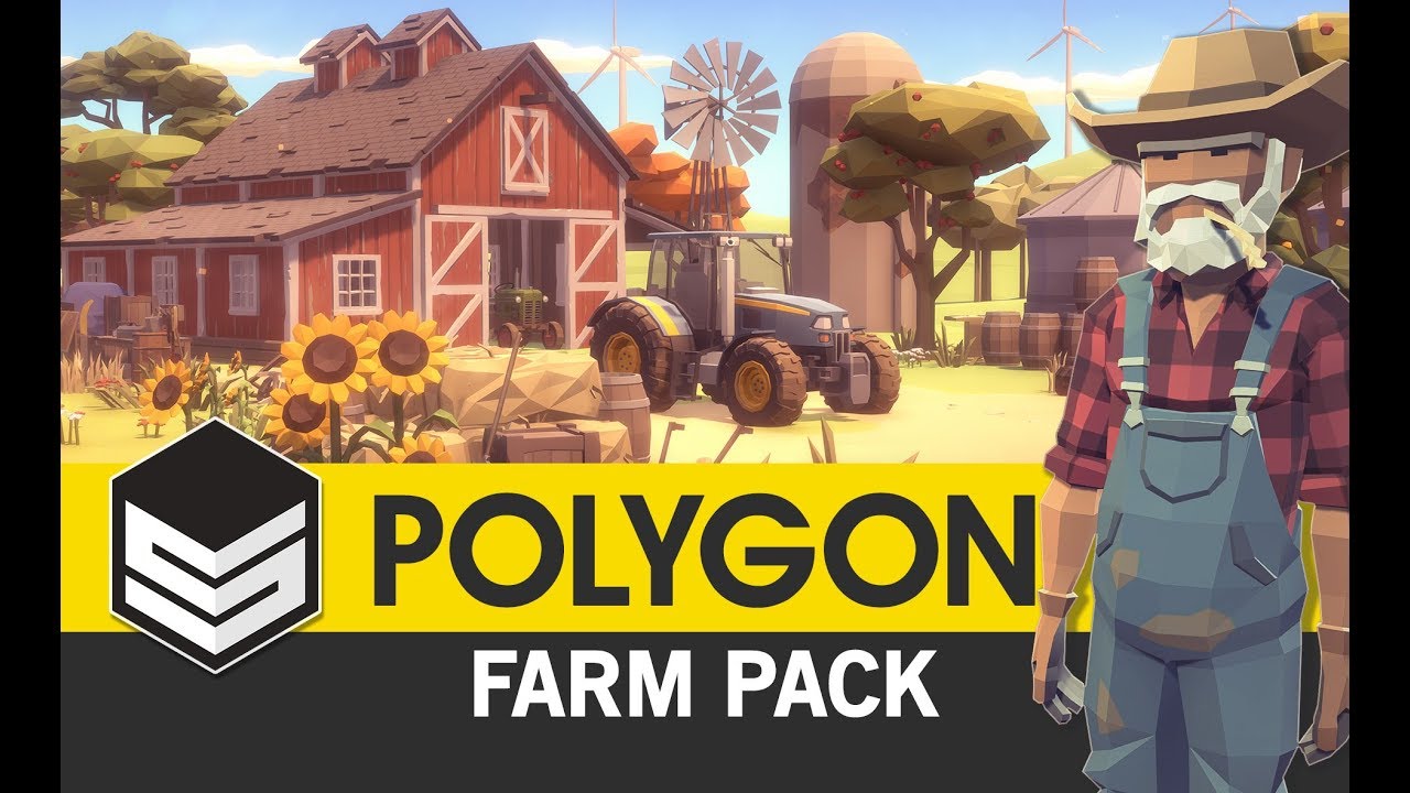 POLYGON Farm Pack - (Trailer) 3D Low Poly Art for Games by # ...