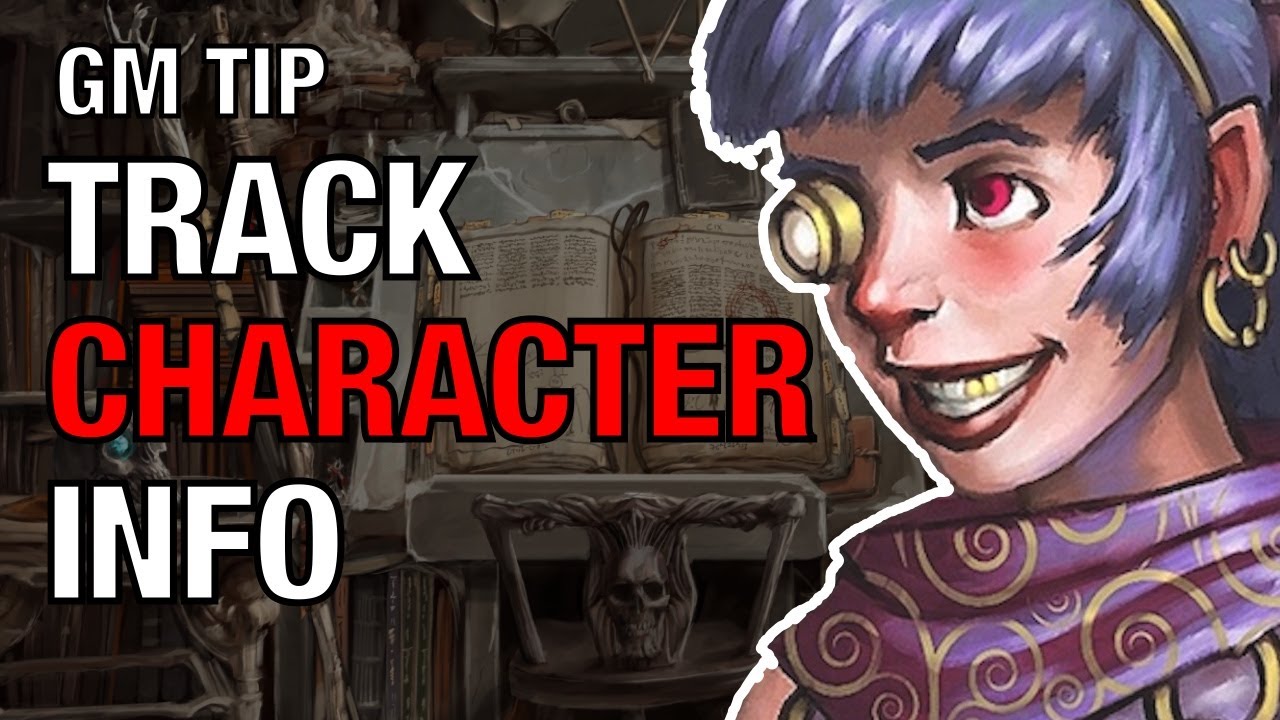 Track Character Info – Lazy DM Tip - YouTube