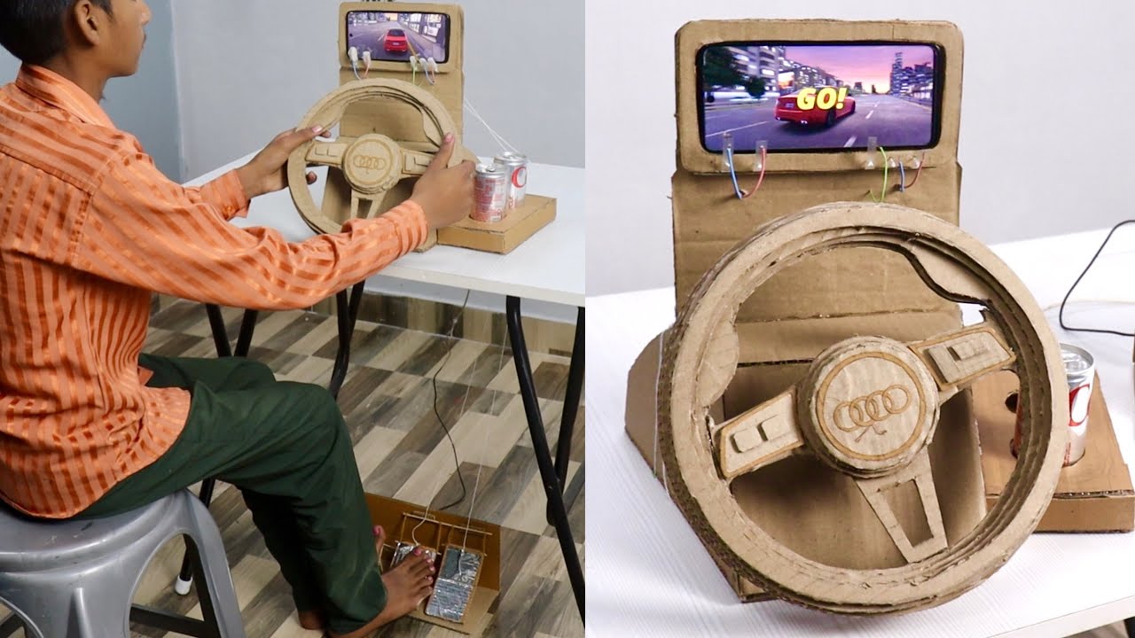 Full Steering Wheel setup for mobile gaming | No Gyro - YouTube