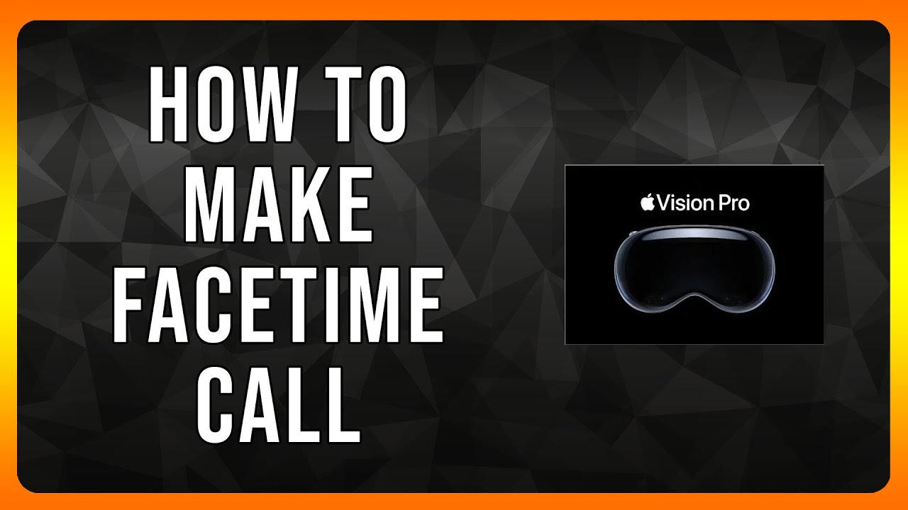 How to make Facetime Call on Apple Vision Pro - YouTube