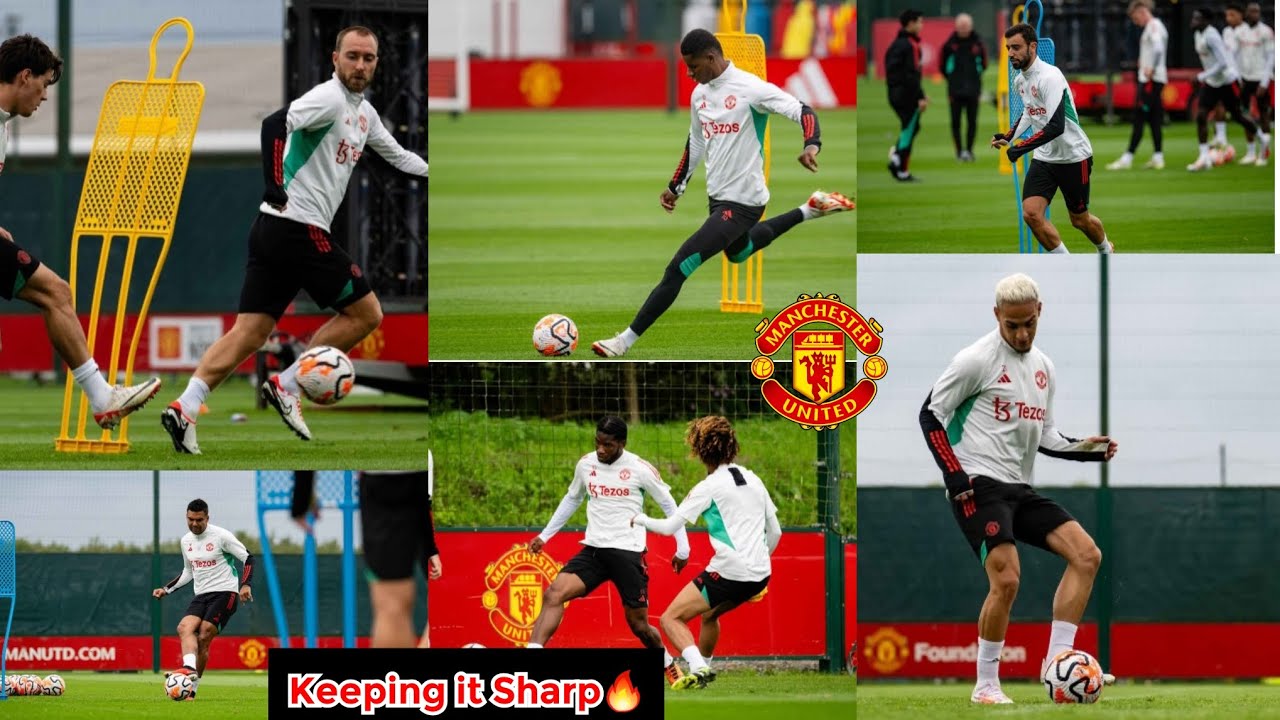 Keeping it Sharp for Arsenal🔥at the Carrington ️Casemiro,Bruno,Eriksen,Rashford,Sancho,Garnacho ...