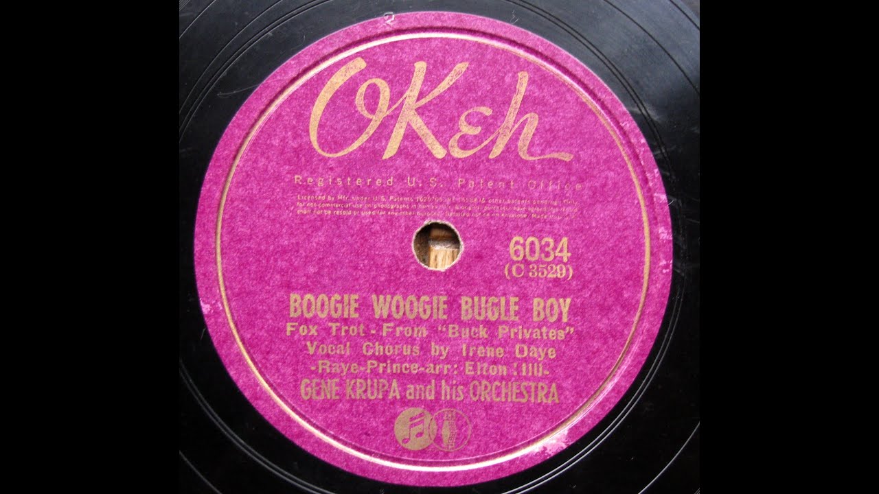 Gene Krupa / Irene Daye - Boogie Woogie Bugle Boy (1940) - YouTube