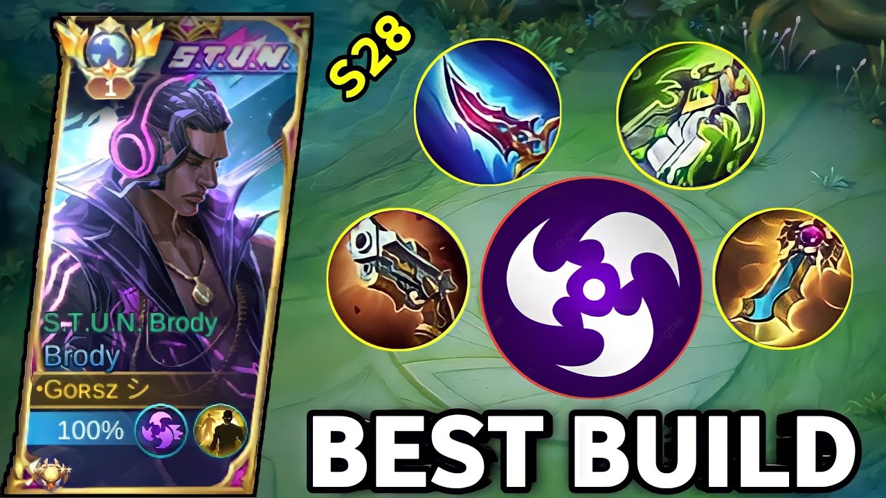 NEW SEASON 28 | BRODY BEST BUILD | ENEMY AUTO DELETE | MLBB - YouTube