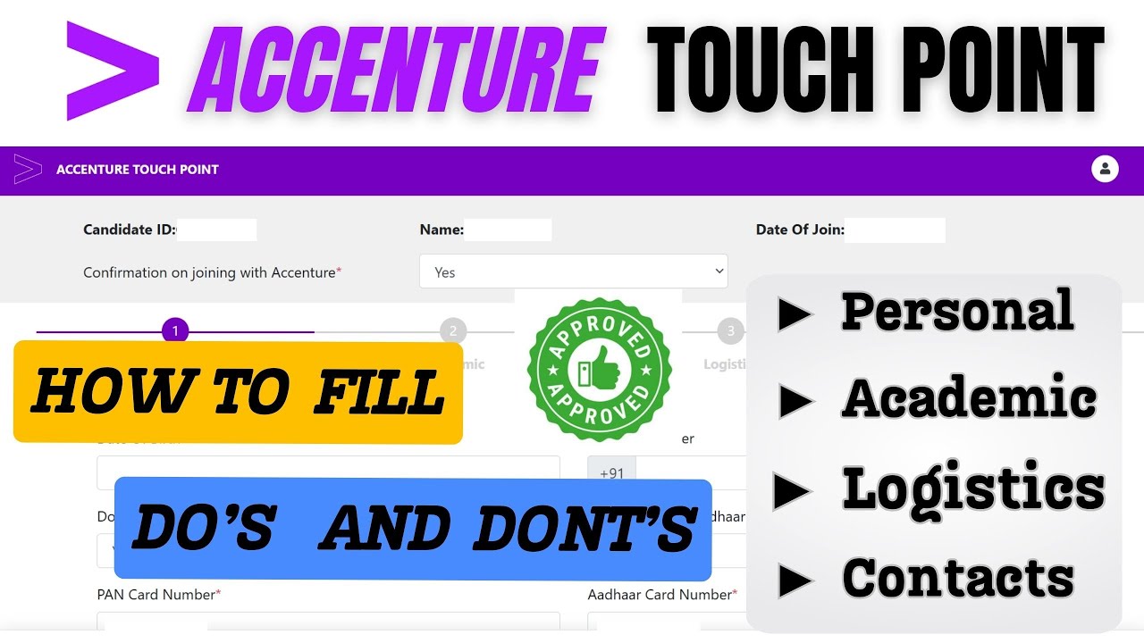 Accenture Touchpoint Portal | Submit Documents & Update Information | Accenture Onboarding Made ...