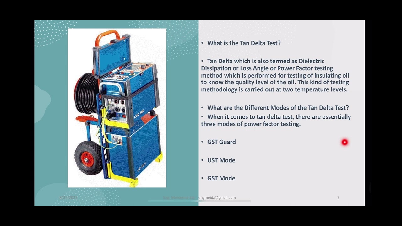 Tan Delta or Dielectric Dissipation or Loss Angle or Power Factor ...