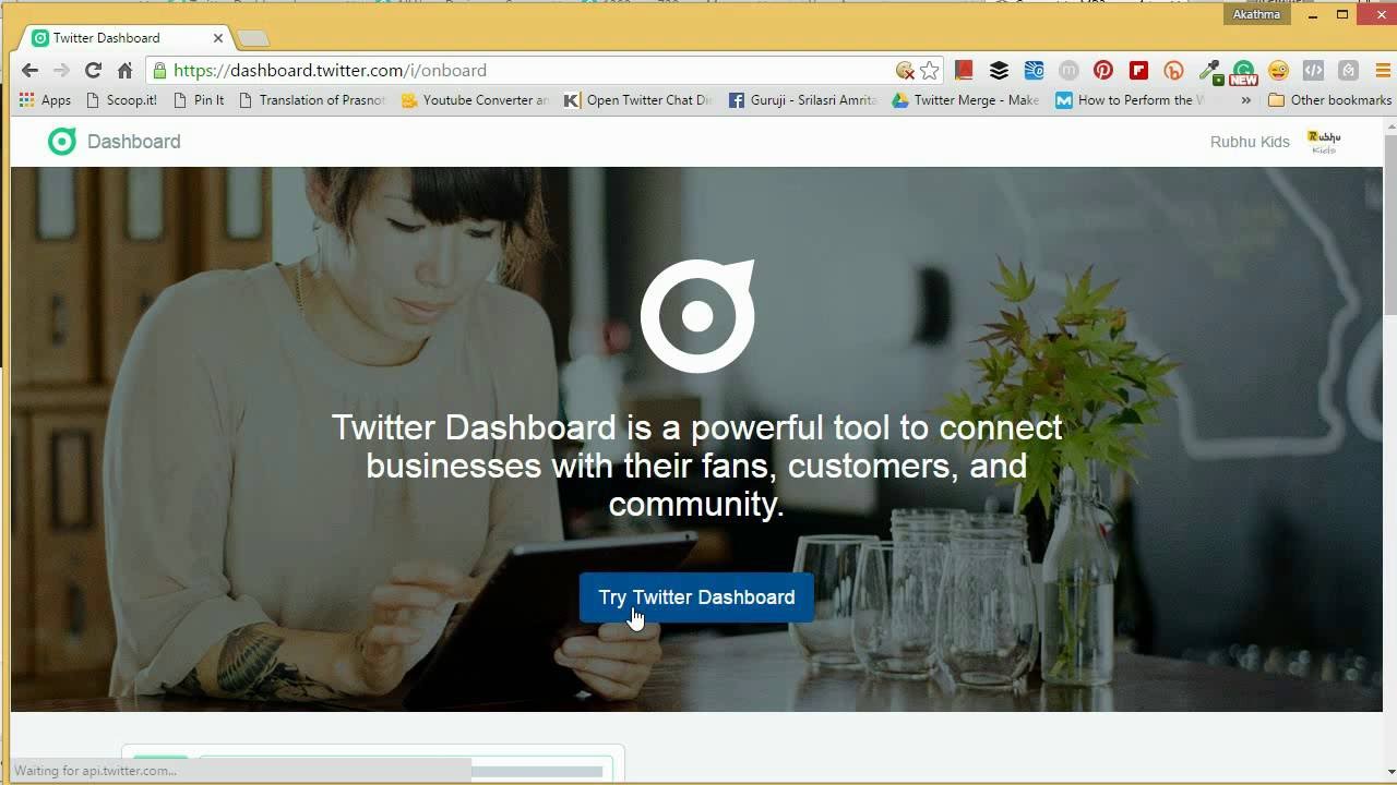 How To Set Up Twitter Dashboard - YouTube