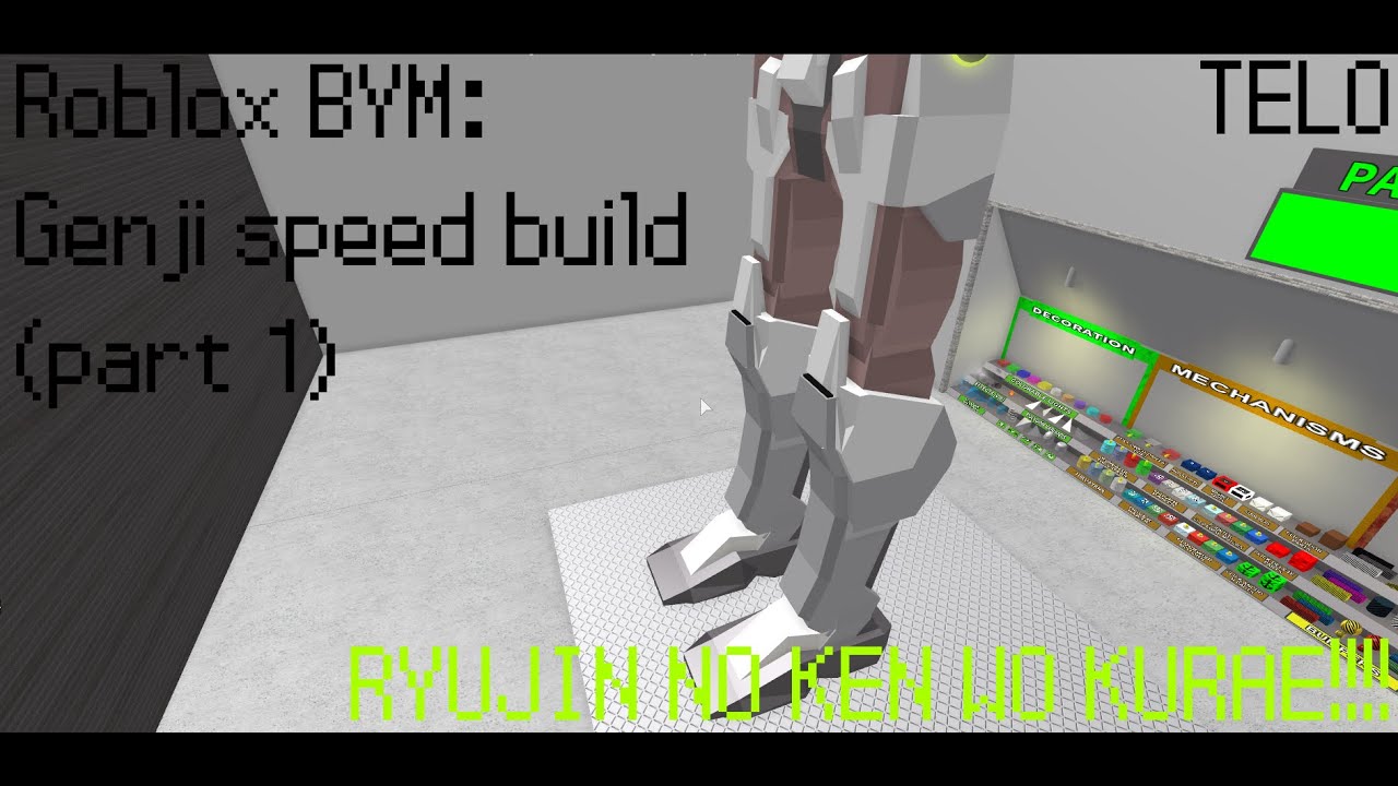 Roblox BYM: Genji speed build #1 - YouTube