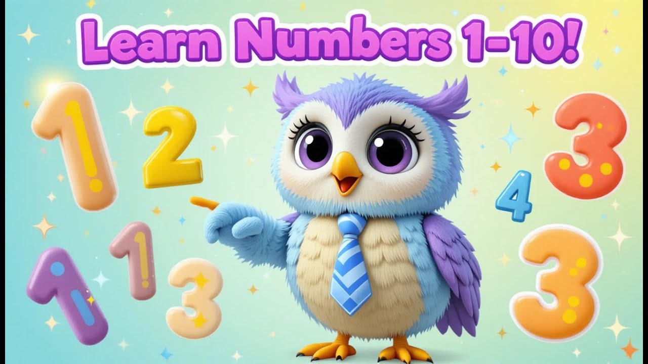 Learn Numbers 1 to 10 🔢 Fun Counting Game for Kids | With Boa the Owl ...