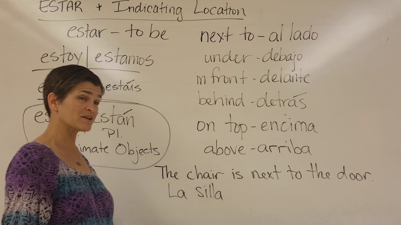 Spanish 1 2B- Estar and location - YouTube