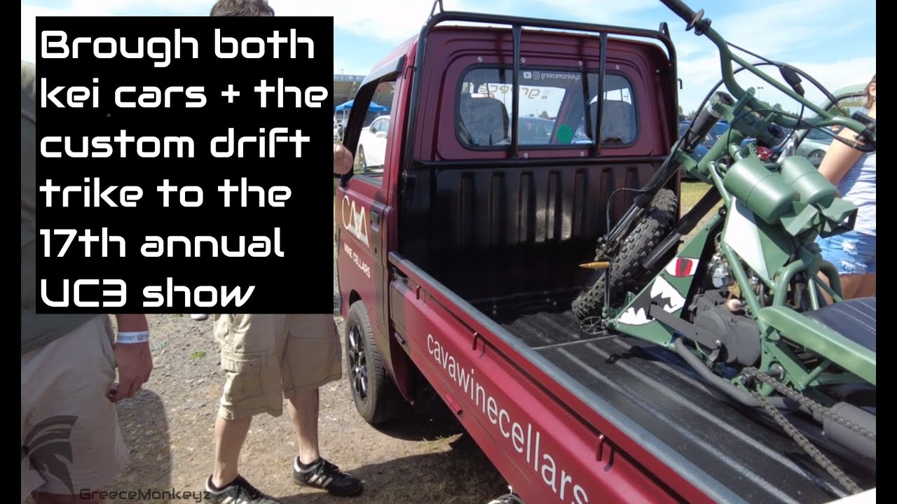 Rode up to the 17th annual UC3 car show with both kei cars + the drift ...