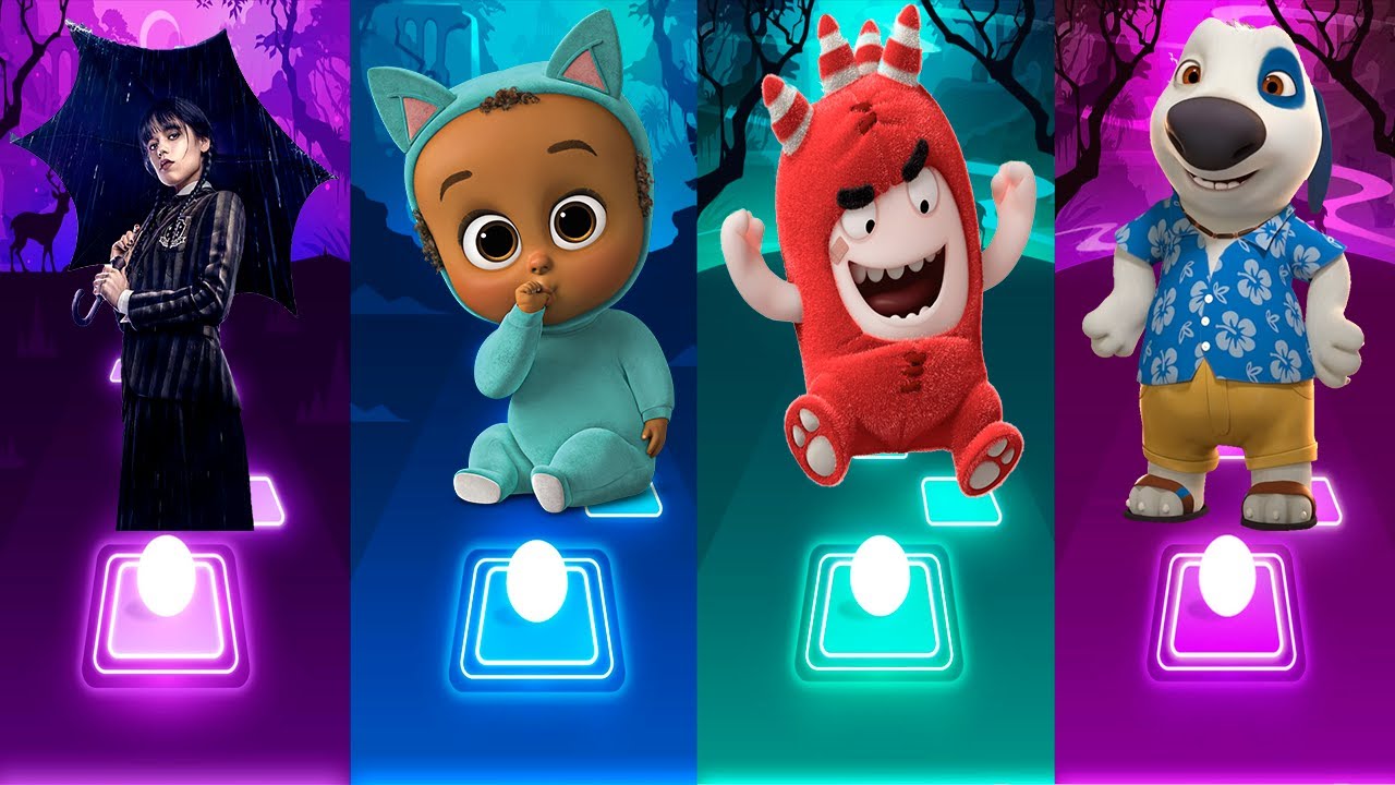 Wednesday Addams🆚The Baby Boss 🆚Oddbods Fuse🆚My Talking Hank . 🎶 Who Is ...