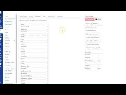 Customizing Navigation in Your Canvas Course - YouTube