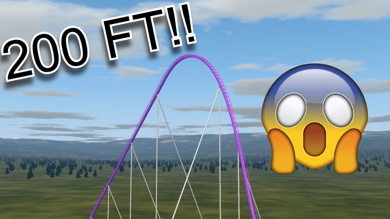 200 Foot Tall Roller Coaster in NoLimits 2 - YouTube