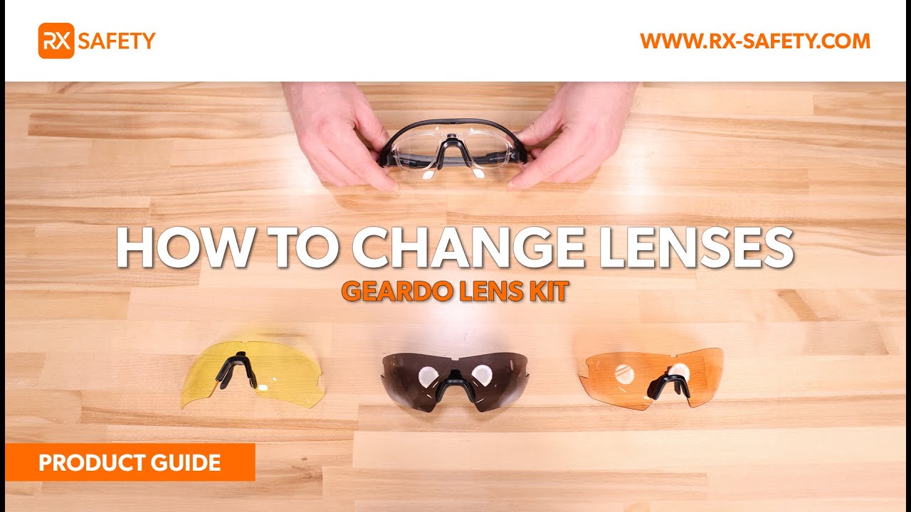 How to Change Safety Glasses Lenses (Geardo Lens Kit) | RX Safety - YouTube