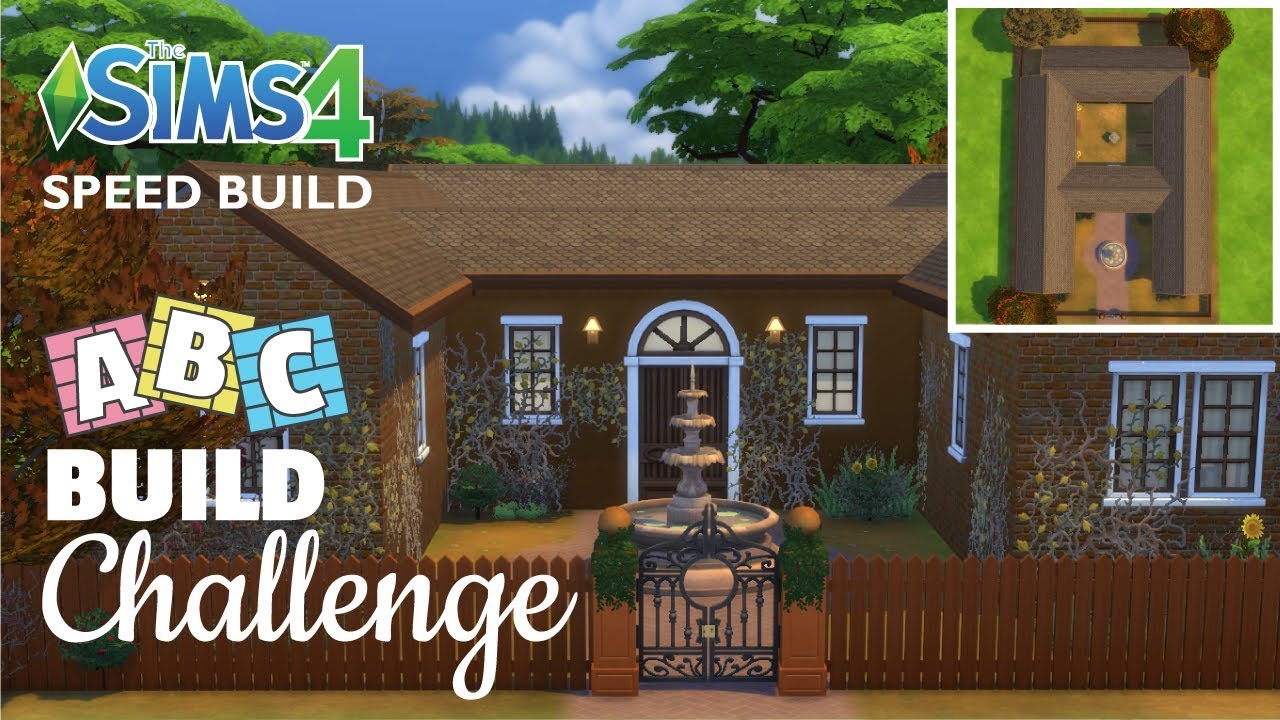 ABC BUILD CHALLENGE PART 1 / A for Autumn | THE SIMS 4 - YouTube