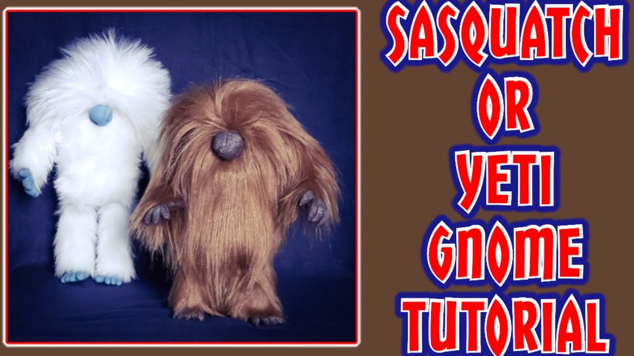 no sew Sasquatch (yeti or Bigfoot) Tutorial - YouTube