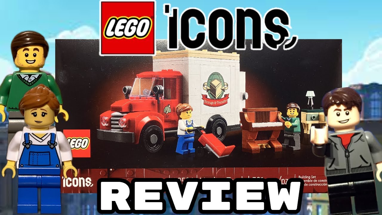lego icons 40586 moving truck set review - YouTube