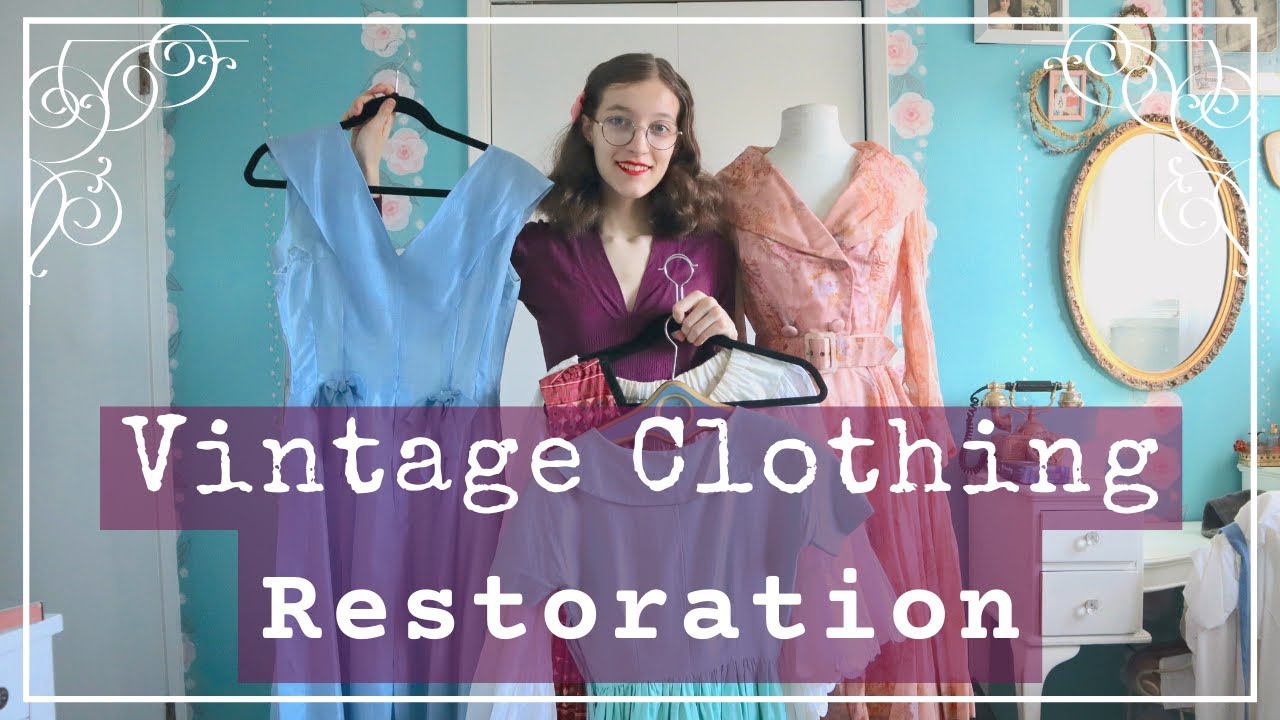 Restoring Genuine 1950's Clothing! - YouTube