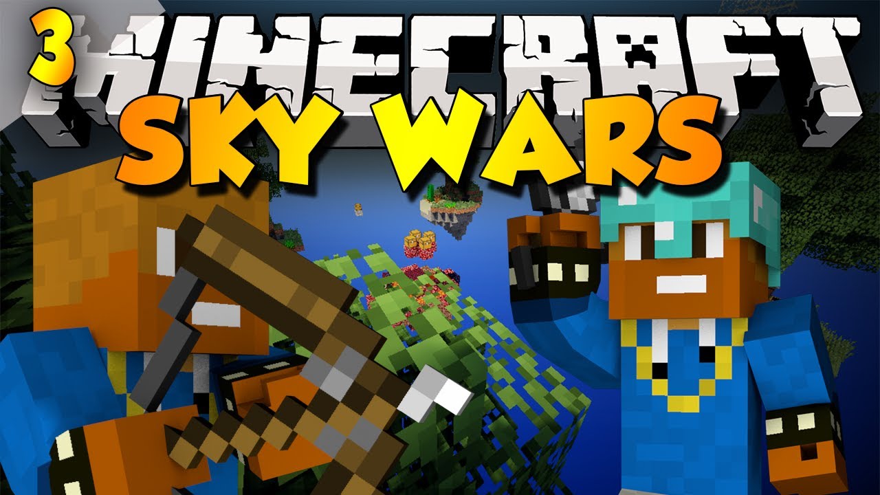 Minecraft: Sky Wars PVP Mini-Game #3 - Awesome Loot! New Server! - YouTube
