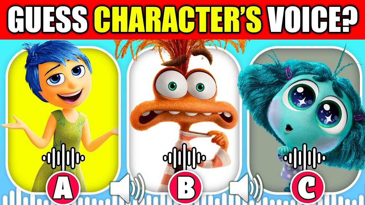 Guess The Voice! | Inside Out 2 Movie (2024) Pixar | Joy, Anxiety, Envy ...