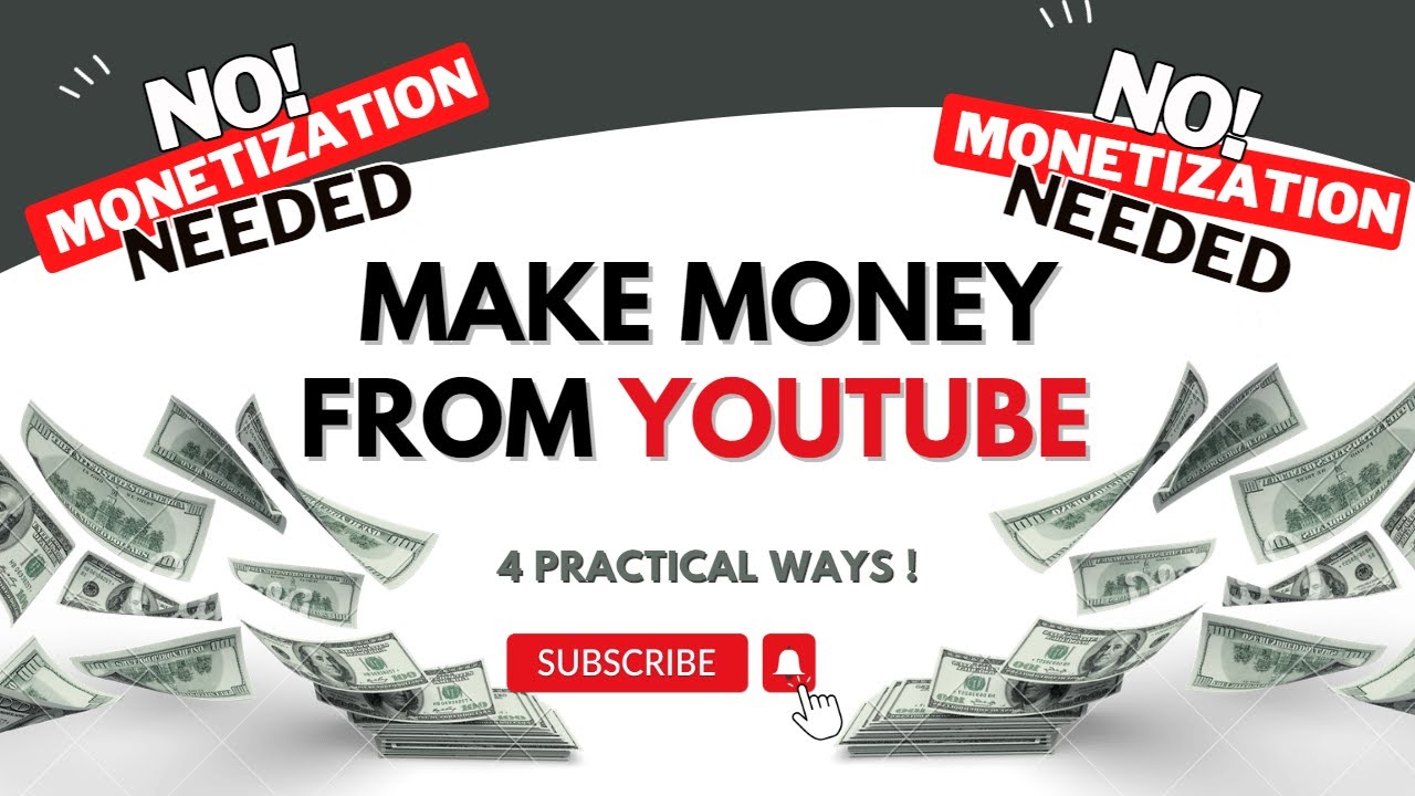 4 Creative Ways to Make Money On YouTube BEFORE Monetization! | NO ...