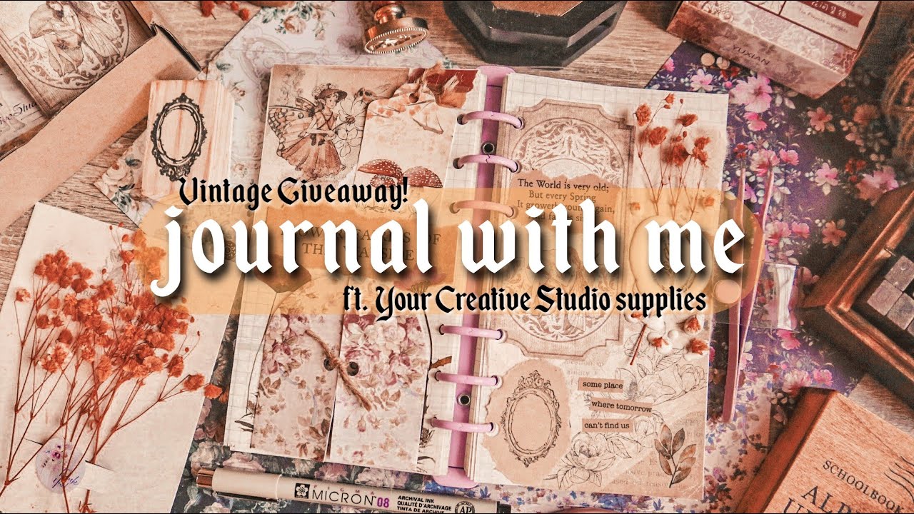 JOURNAL WITH ME 🧚🏼‍♀️ cottagecore • fairycore • unboxing ft ...