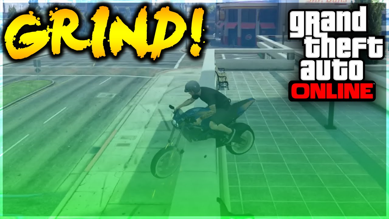 GTA 5 - INCREDIBLE RUFFIAN RAIL GRIND STUNT! (GTA 5 Stunt Challenge ...