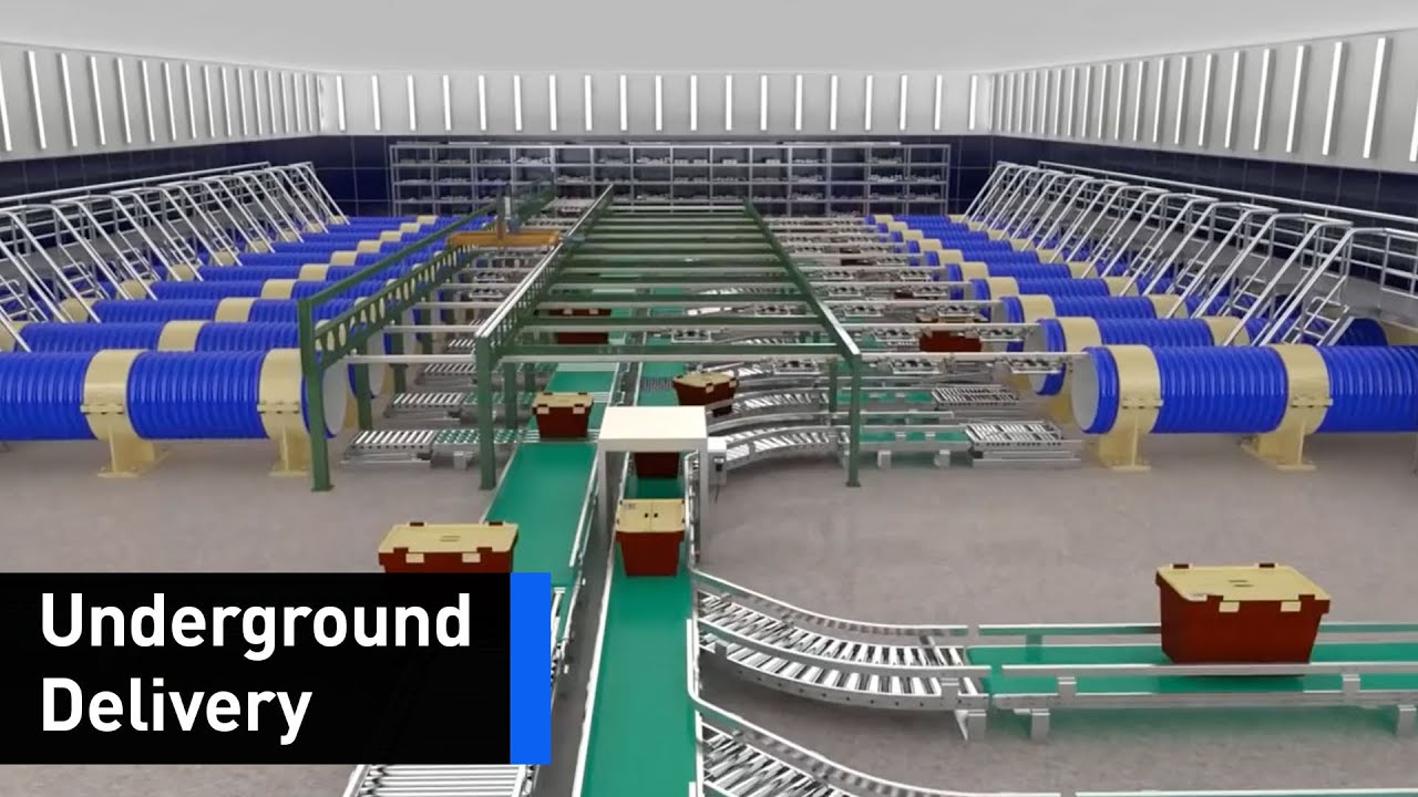 This Concept Allows You To Ship Packages Underground - YouTube