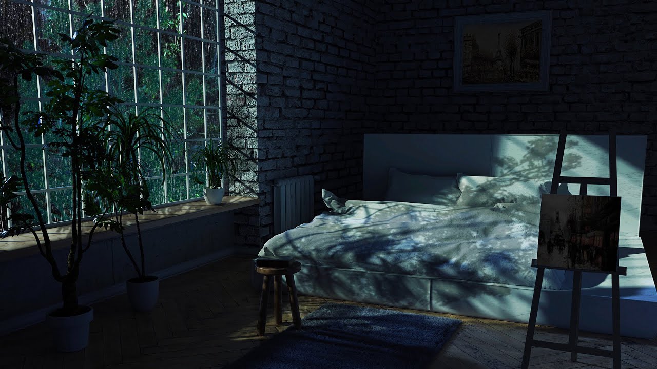 Rain On Window with Thunder Sounds - Rain in Forest at Night - 8 Hours ...